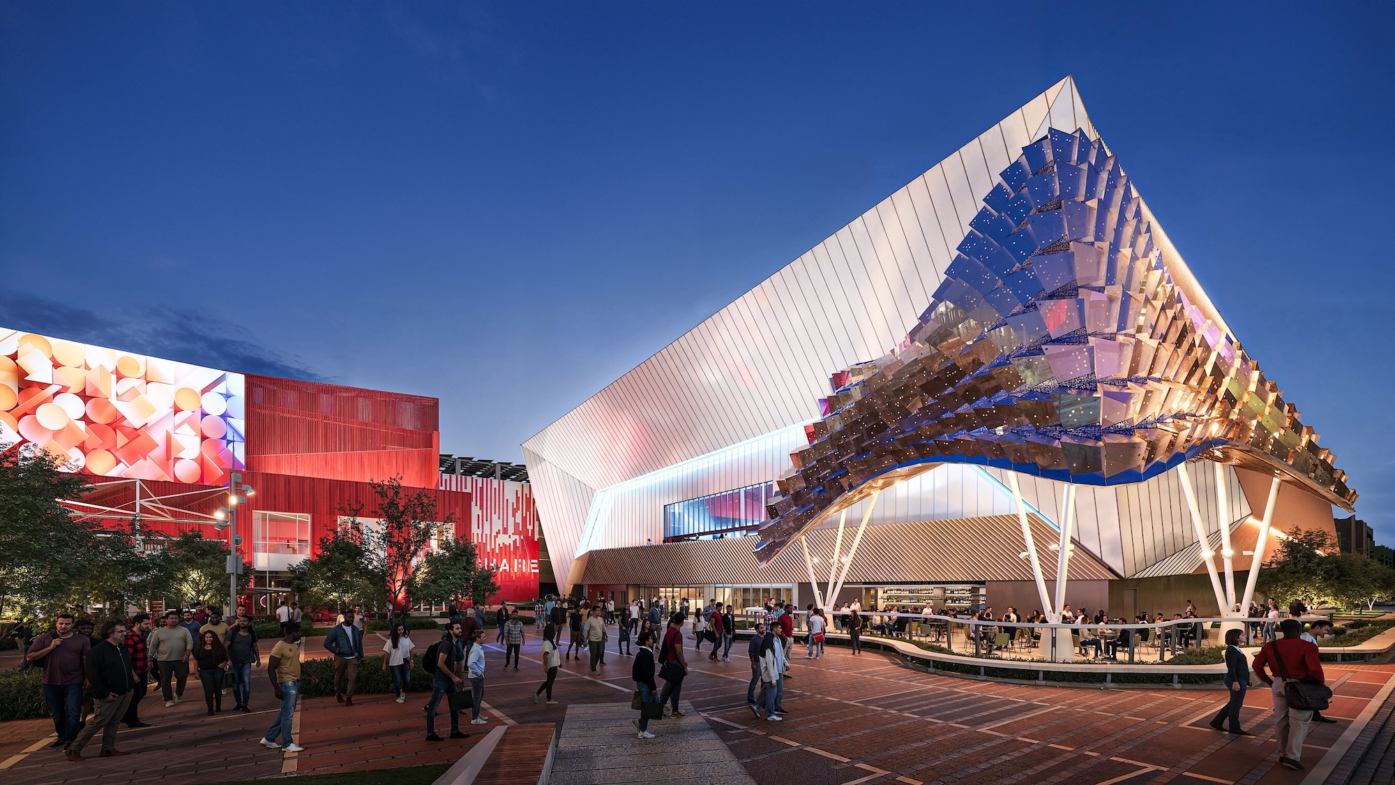 OCVIBE Reveals Design for 5,000-Seat Concert Hall, Filling Orange ...
